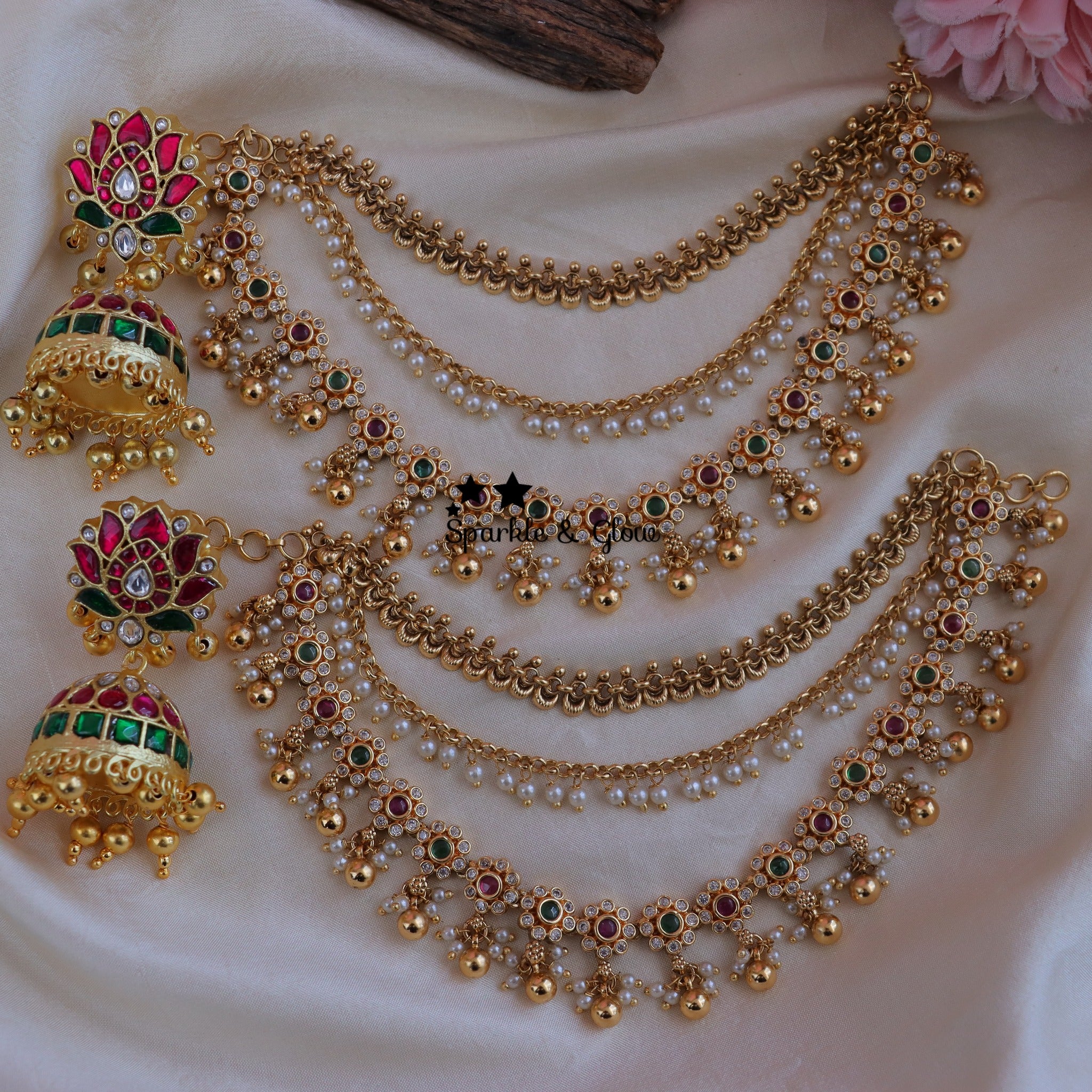 Indian bridal ear jewellery, statement earrings bridal, wedding season ...